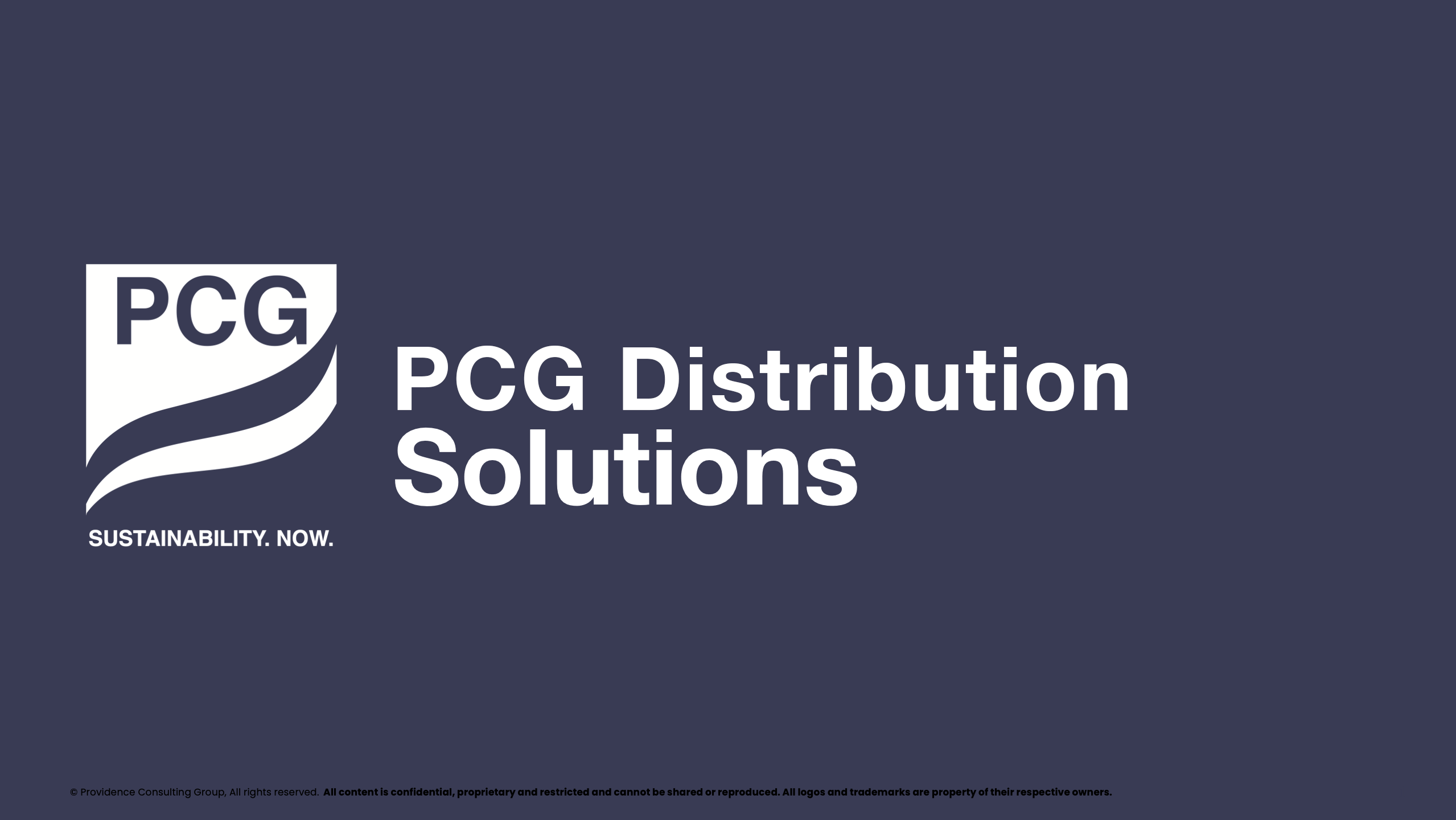 PCG Distribution | PCG